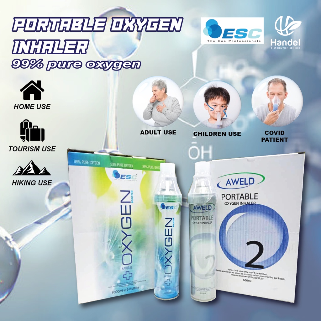 Portable Oxygen Inhaler AWELD Oxygen ESC Oxygen 氧气吸入器 Penyedut Oksigen ...