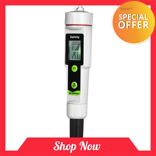 Special Offer Salinometer Waterproof Salinity Test Pen 2-in-1 Salinity ...
