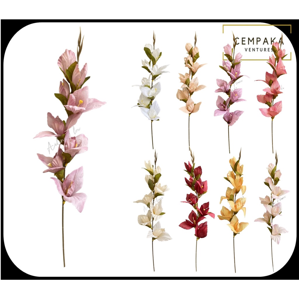 Zakka Orchid Flower Wedding Home Decor | Bunga Hiasan Bunga Hantaran ...