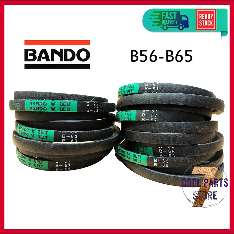 BANDO V Belt B56 B57 B58 B59 B60 B61 B62 B63 B64 B65 Bando V Belt - 100% ORIGINAL | Shopee Malaysia