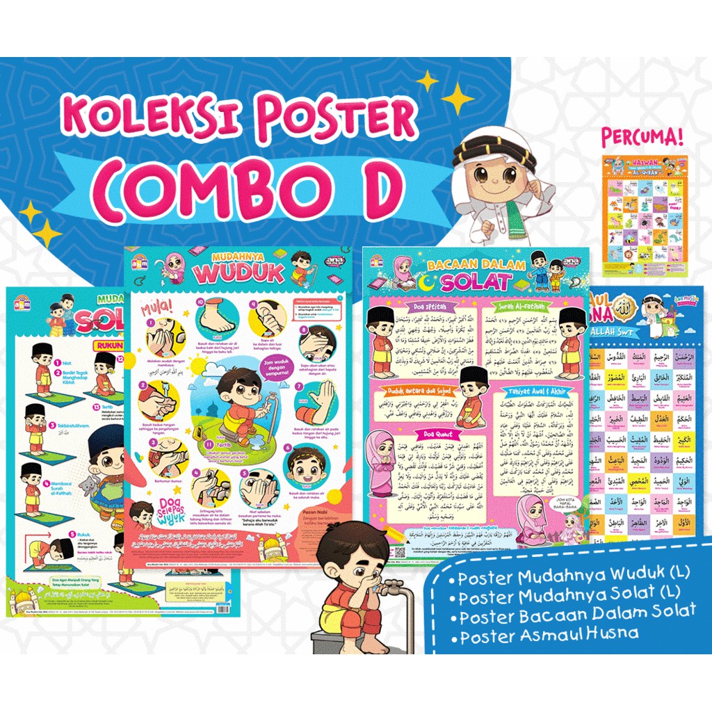 Koleksi Poster Combo D + Percuma Poster [Alat Bantu Mengajar Sesuai ...