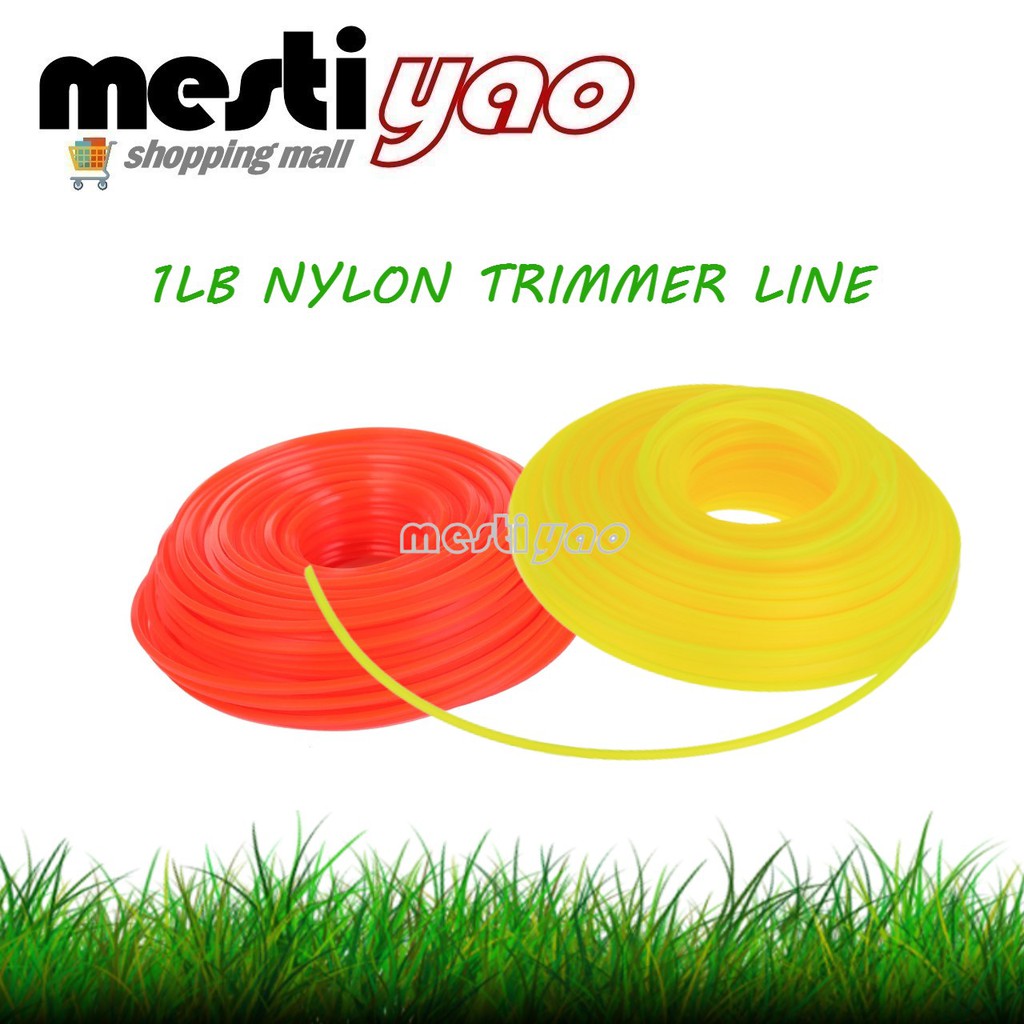 1Lb (450G) Nylon Trimmer Line Grass Brush Cutter Square 2.4mm / 3.0mm | Shopee Malaysia