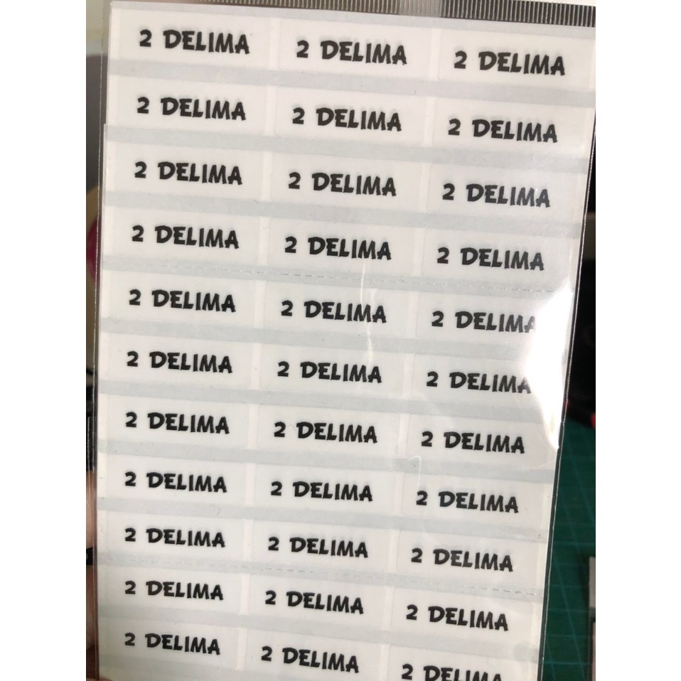 100 PCS STICKER LABEL NAMA SEKOLAH | STICKER NAMA BUKU SEKOLAH | STIKER ...