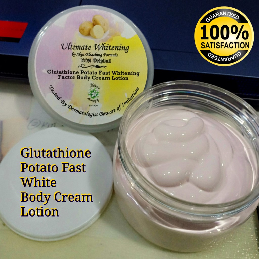 Ultimate Whitening Glutathione Potato Fast Whitening Cream Body Lotion ...