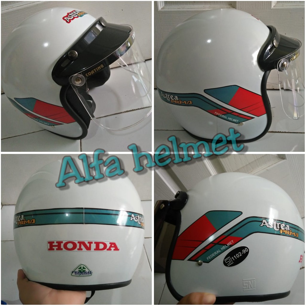 ASTREA PRIMA REPRO HELMET FULLSET FLAT VISOR ORIGINAL PACKING BOX ...