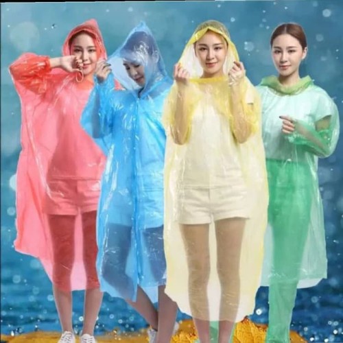 Disposable Transparent Plastic Raincoat/Adult EVA Raincoat | Shopee ...