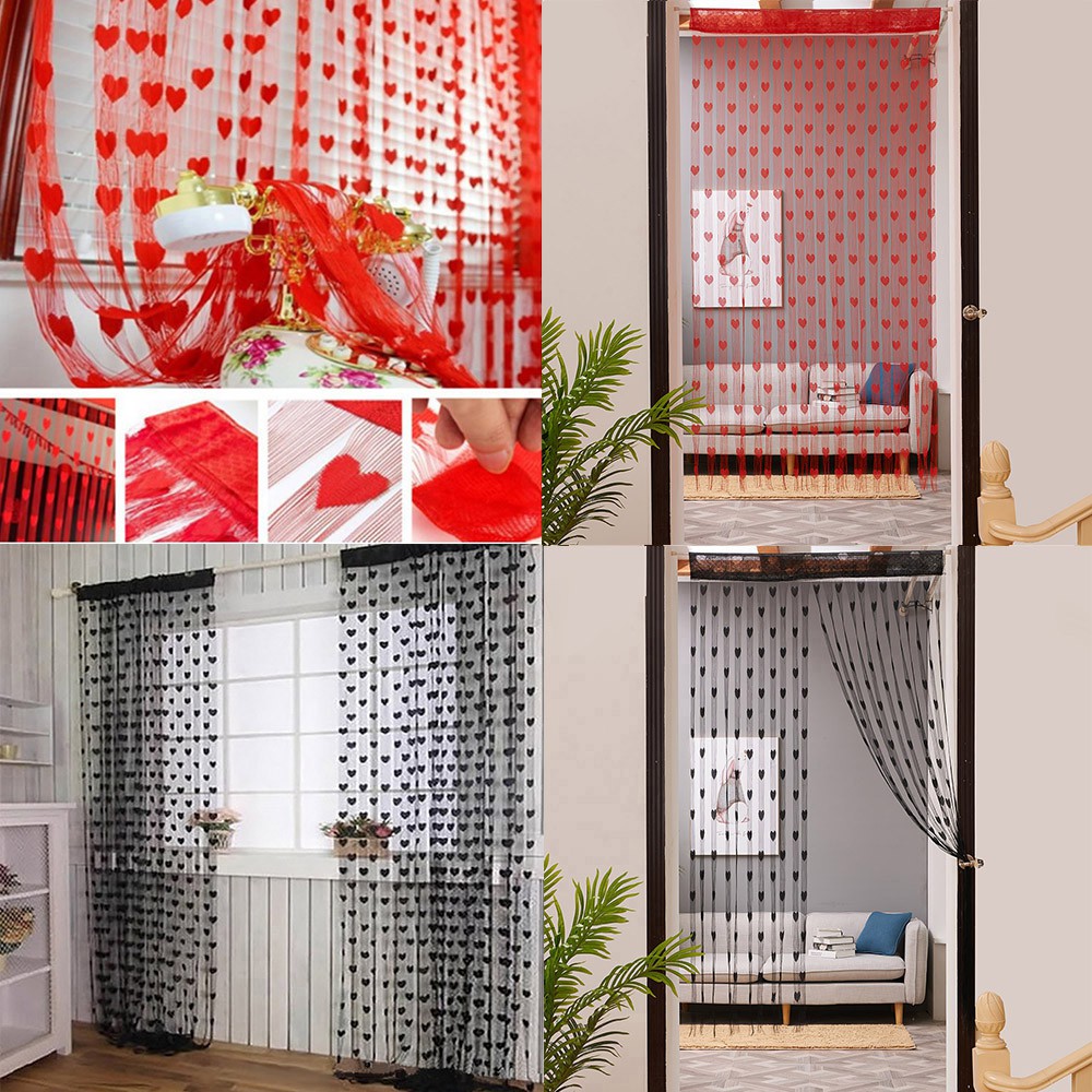 [17 WARNA] Langsir Cantik Murah / Pintu Tingkap Sliding Door / Love ...