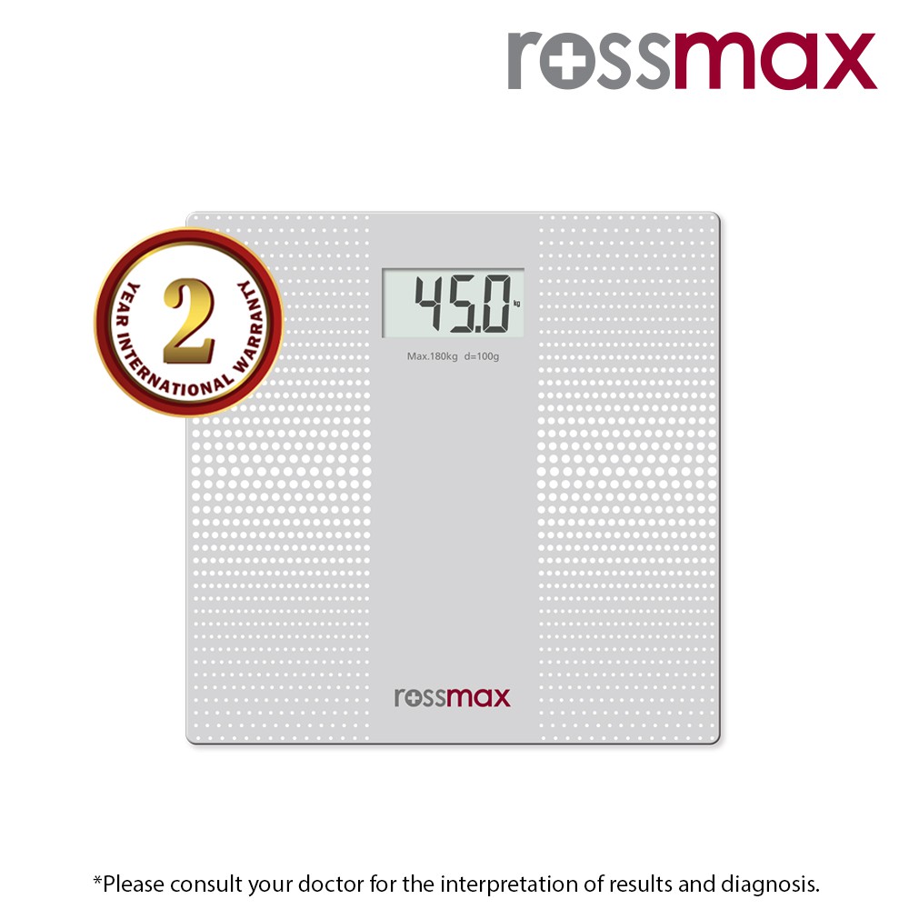 Rossmax WB101 Glass Personal Scale Super Slim | Shopee Malaysia