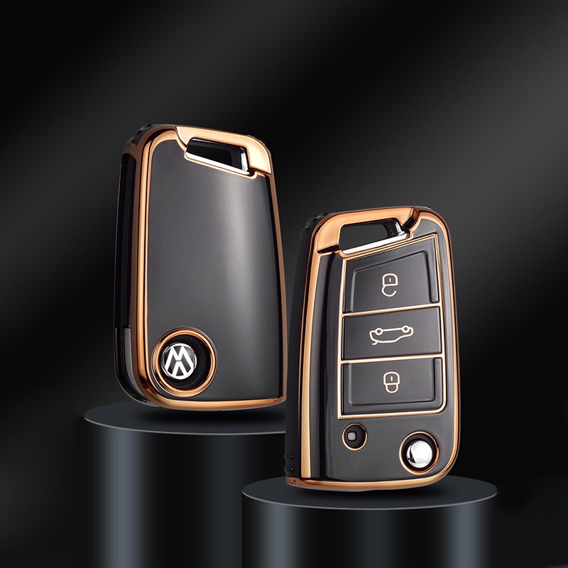 Seat VW Volkswagen Car Key Case Cover Golf 7 MK7 Tiguan MK2 Ateca Leon ...