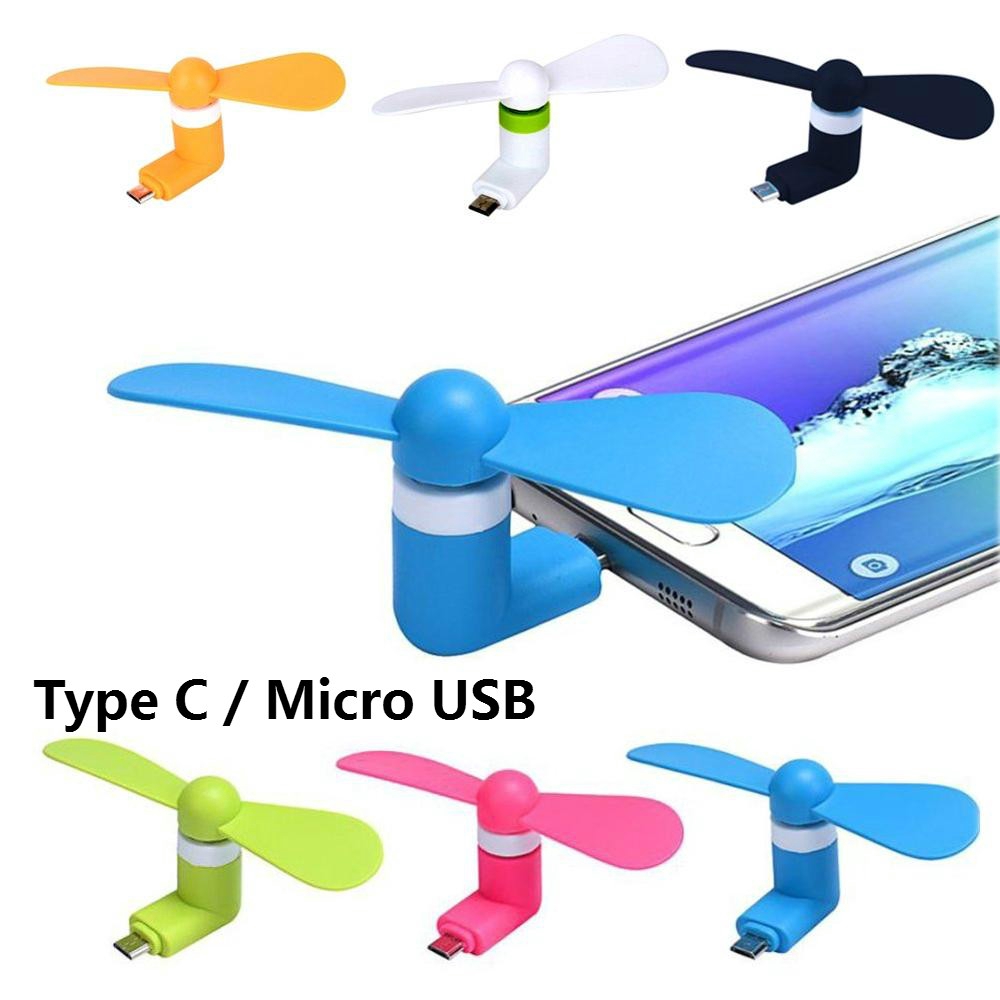 Portable Mirco USB Fan / Type C Mini Fan / Electric Cell Phone Cooling ...