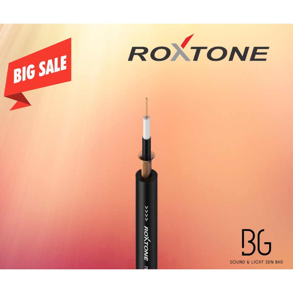 Roxtone GC010 Instrument cable - 24AWG - 1 x 0.22mm² (per meter ...