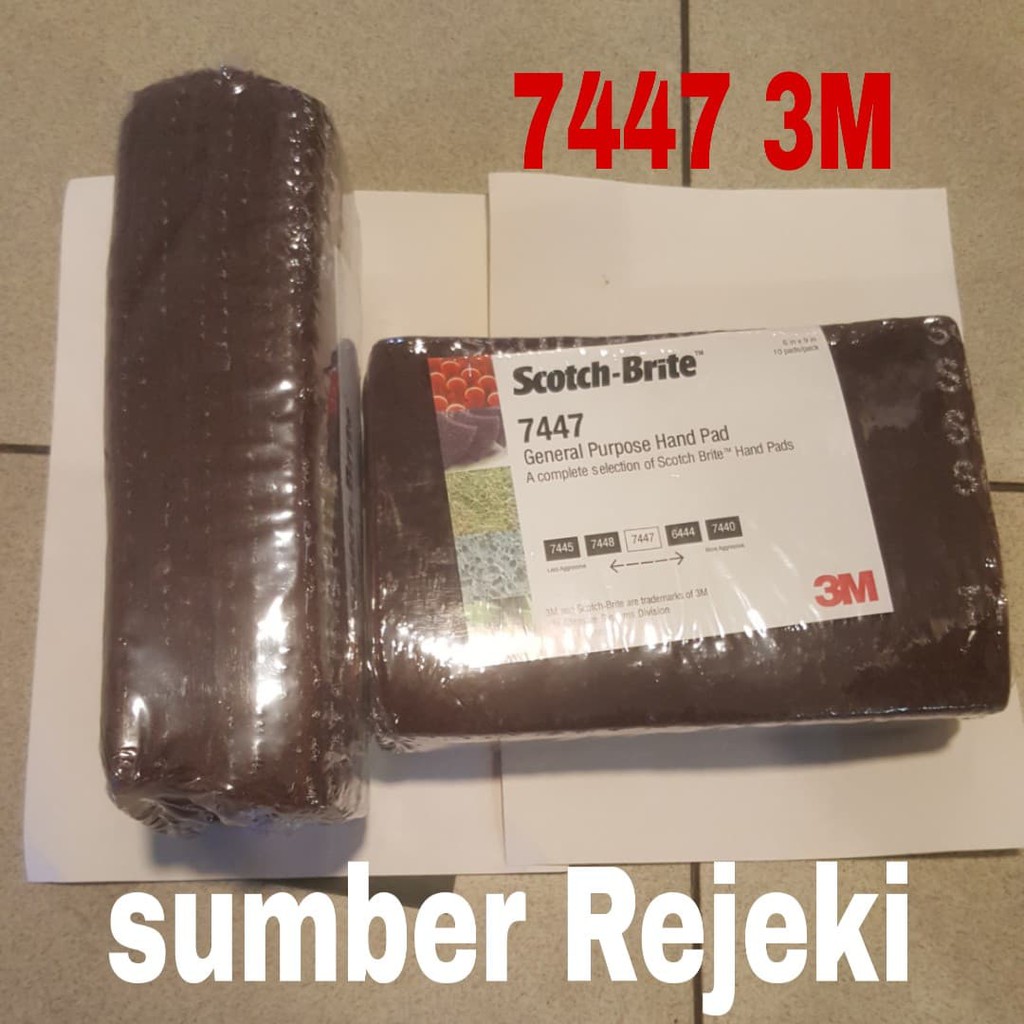 MERAH Scotch Brite 3M 7447 Sandpaper 3M 7447 Maroon Red | Shopee Malaysia