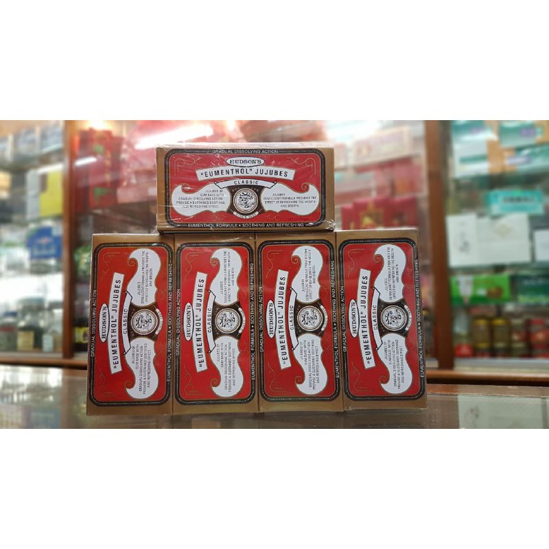 Hudsons Eumenthol Jujubes Candy - 𝐂𝐥𝐚𝐬𝐬𝐢𝐜 𝐅𝐥𝐚𝐯𝐨𝐮𝐫 (50g) | Shopee Malaysia