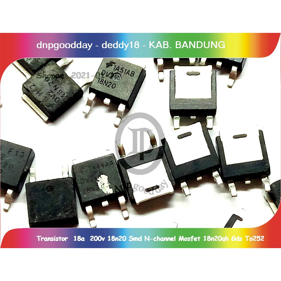 Transistor 18a 200v 18n20 Smd N-channel Mosfet 18n20gh Gds | Shopee ...