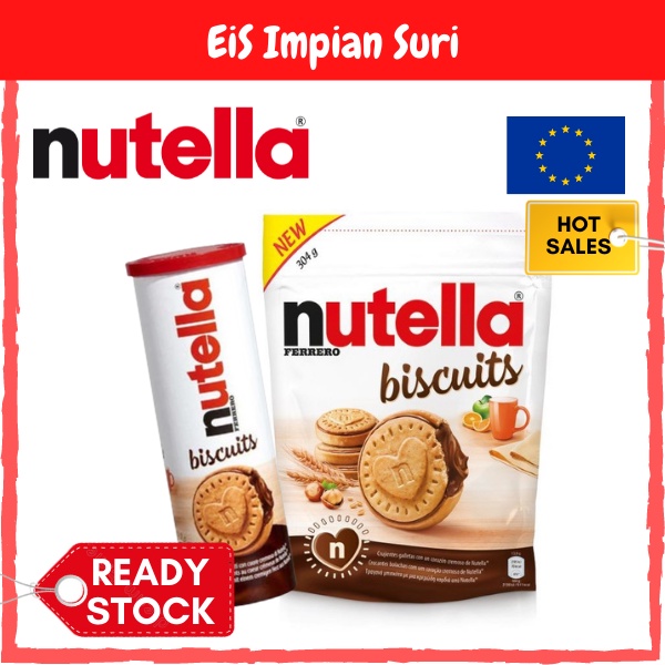 (Promosi Hebat!!) Ferrero Nutella Chocolate Biscuit T22 304G Biskut ...
