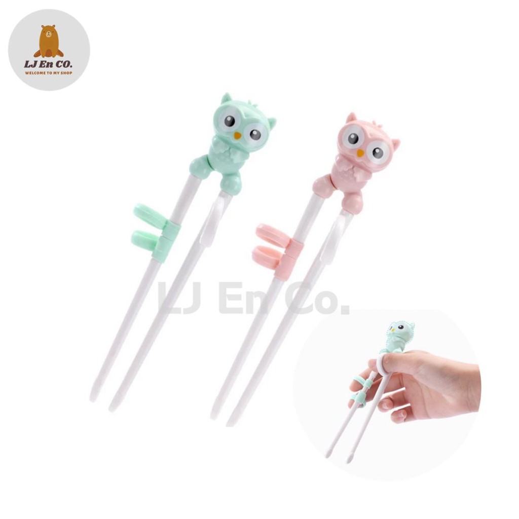 Cartoon Baby Owl Children Kids Learning Chopstick Kids Assisted ...