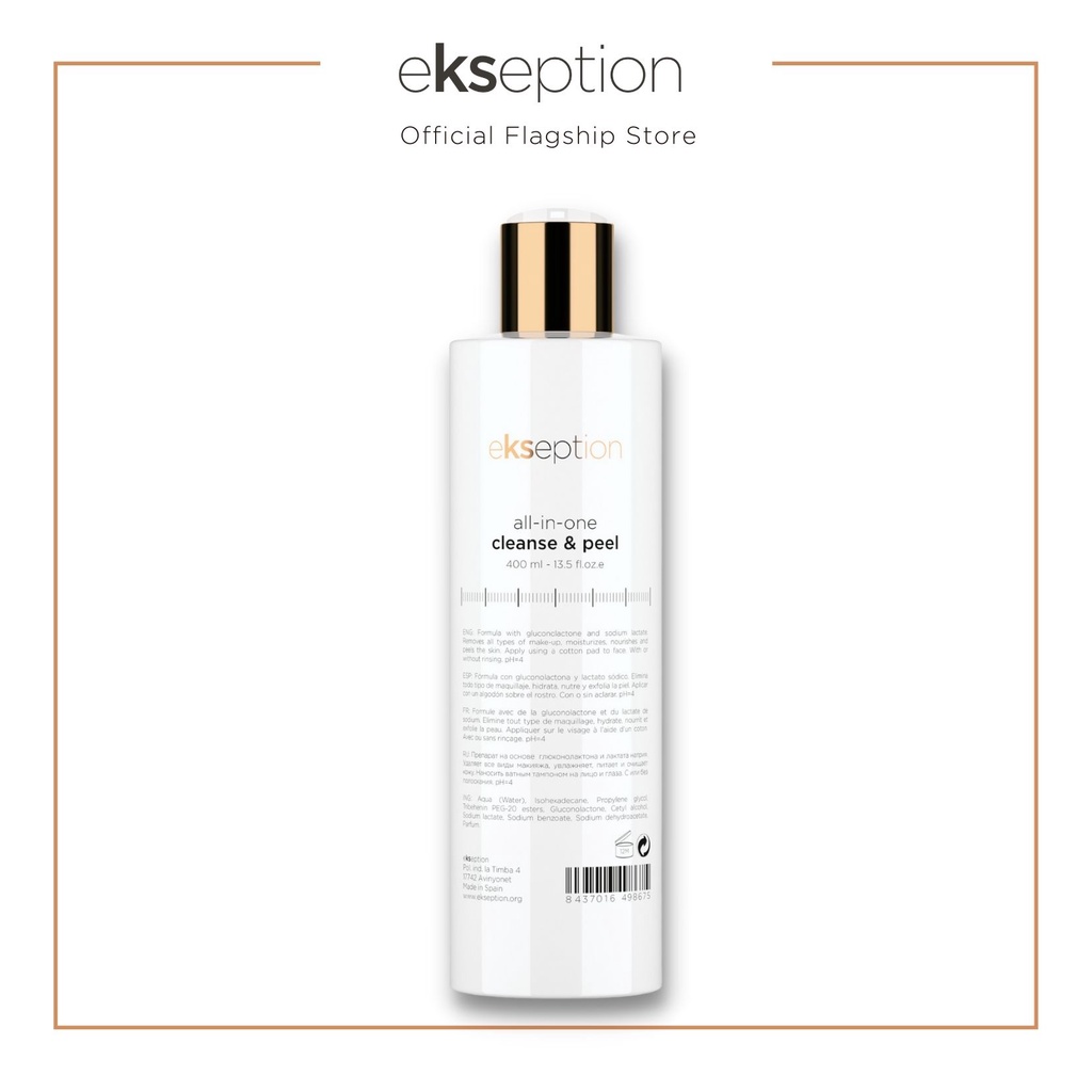 ekseption all in one cleanse & peel (400ml) | Shopee Malaysia