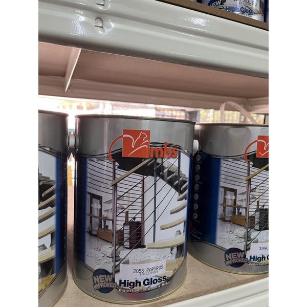 MBS HIGH GLOSS PAINT 5L FOR WOOD & METAL | Shopee Malaysia