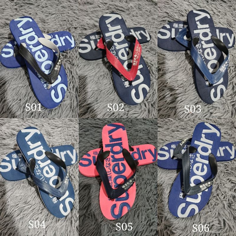 Superdry 3D print Men Sandals boy flit flops Slipper Kasut Lelaki ...