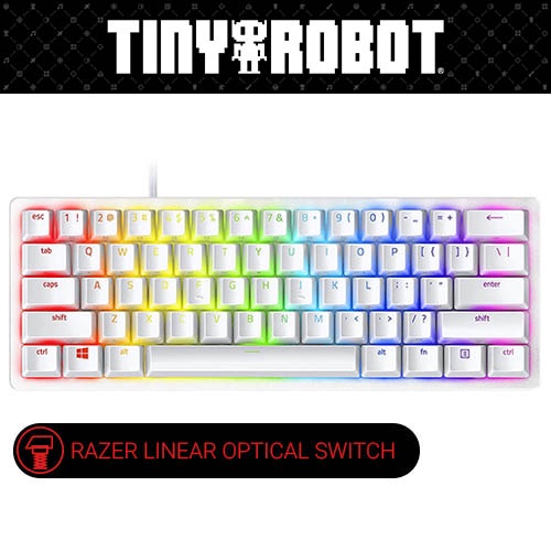 Razer Huntsman Mini - Linear Optical Switch Keyboard (Mercury White ...