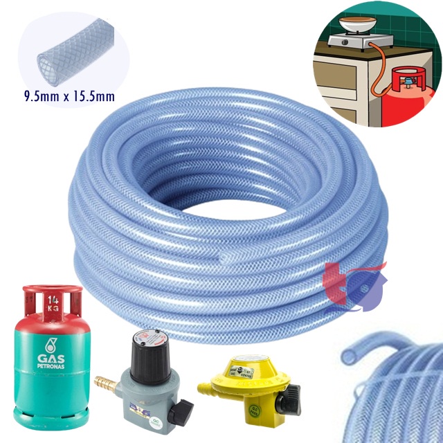 PVC Clear Gas Hose / Reinforced Flexible Gas Hose Pipe / Gas Pipe ...