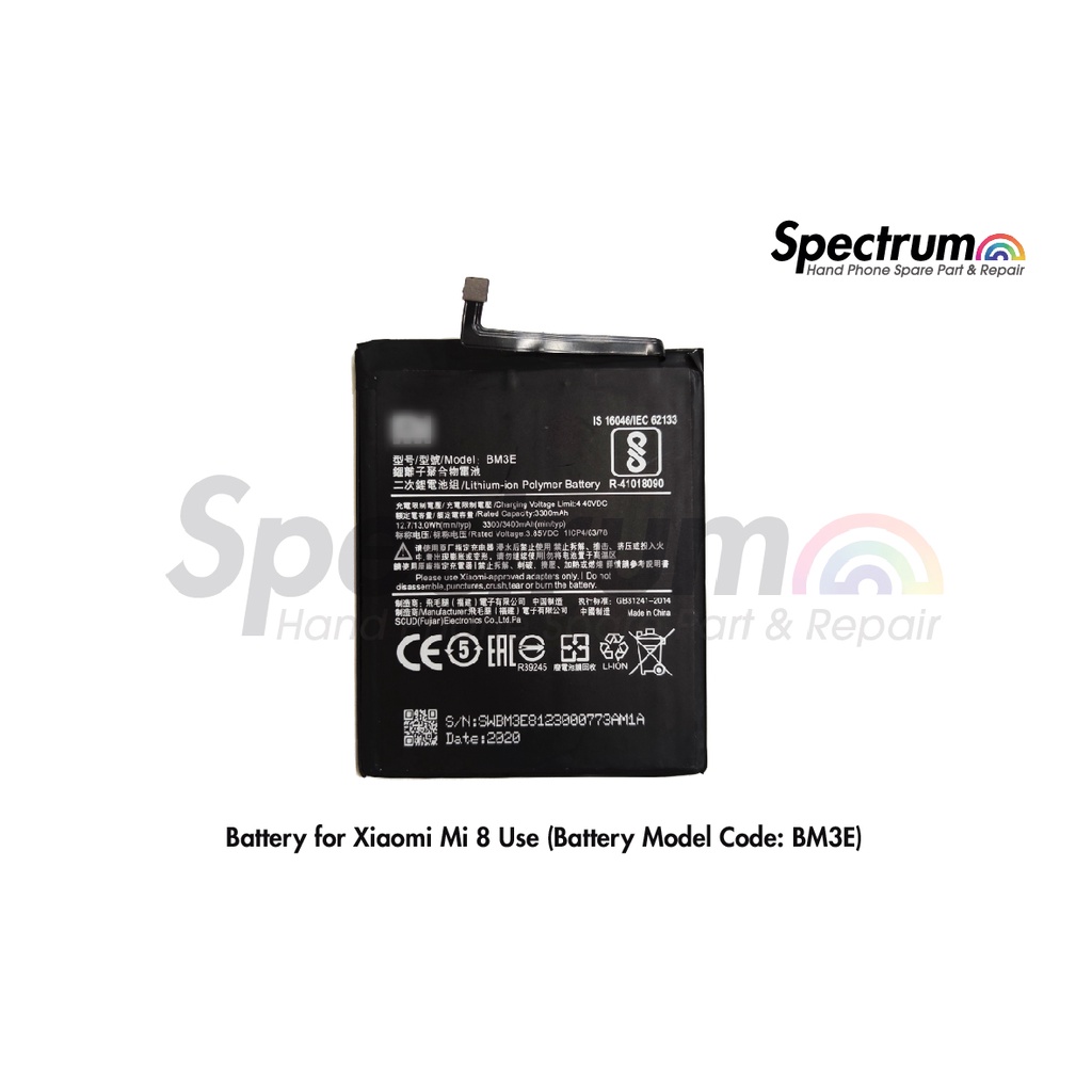 Battery for XM Mi 8 Use (Battery Model Code: BM3E) | Shopee Malaysia