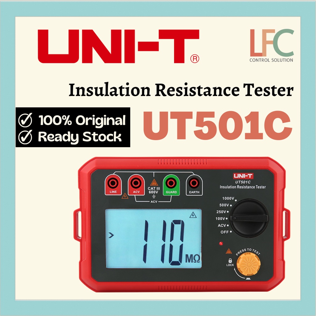 Uni-T UT501C Insulation Resistance Tester | Shopee Malaysia