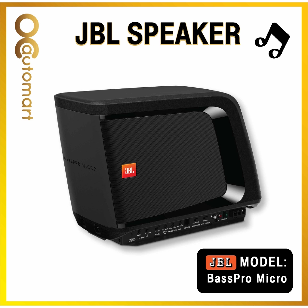 JBL BassPro Micro 140W RMS Single 8 Dockable Powered Audio Subwoofer ...