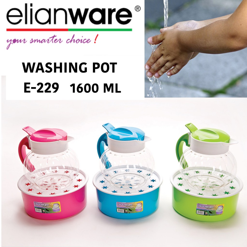 Elianware E-229 (1.6L) Hand Washing Pot with Tray / Kole Bekas Basuh ...