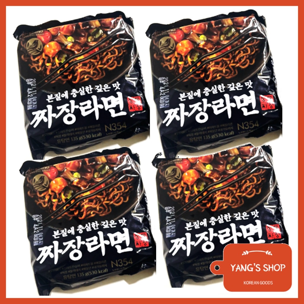 [EMART] Korea Jjajang Ramen / Black Bean Sauce Noodles 135g x 4ea ...
