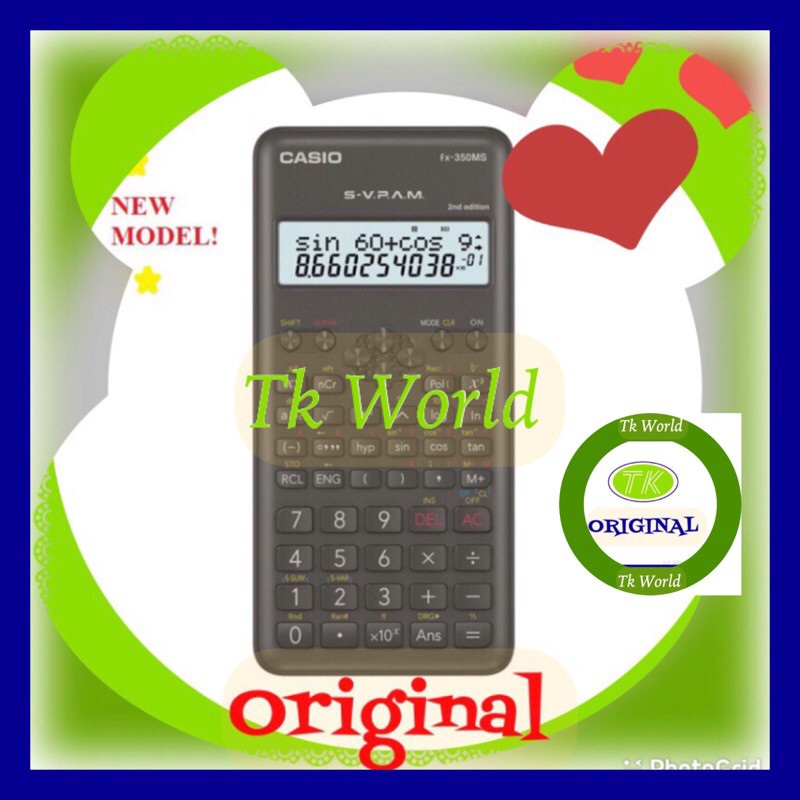 Casio FX-350MS 2nd edition scientific calculator | Shopee Malaysia