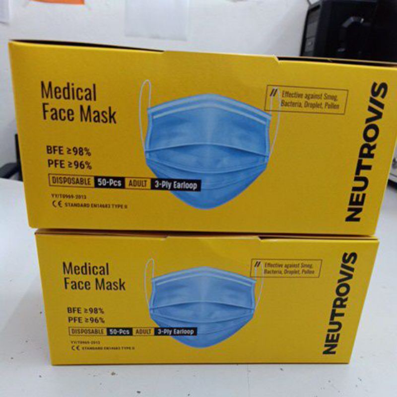 Neutrovis Adult 3ply Medical Face Mask 1Box (50's) | Shopee Malaysia
