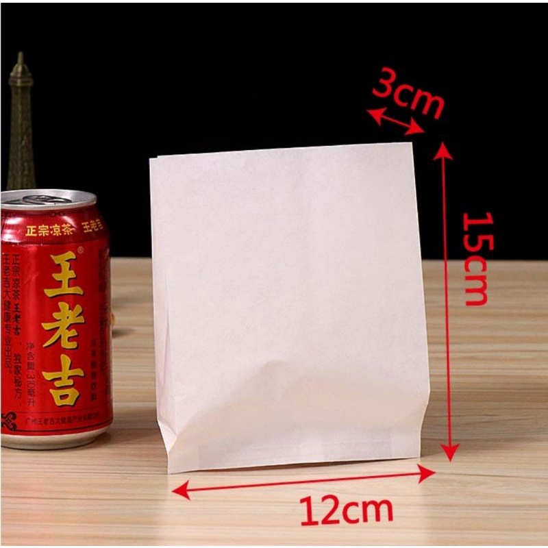 +/-50s/pkt ANTI OIL PAPER BAG/WRAPPER BAG/FOOD WRAPPING | Shopee Malaysia
