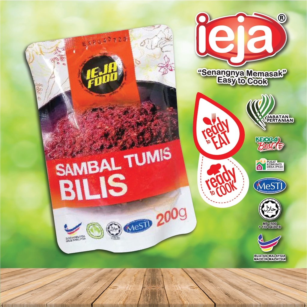 (PES VIRAL IEJA) ieja sambal tumis bilis READY TO EAT (1pcsx200g) | Shopee Malaysia