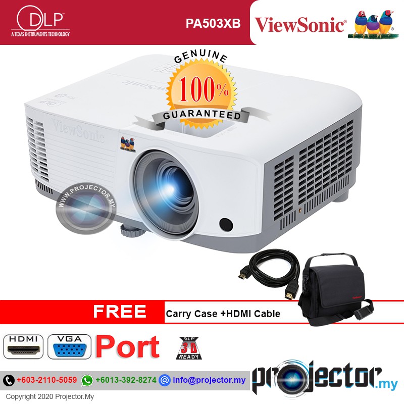 Viewsonic PA503XB 3,800 Lumens XGA VGA,HDMI Port Business Projector ...