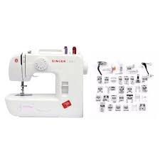 Singer Portable Start 1306 Sewing Machine (White) with 32 Pieces ...