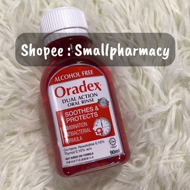 Oradex Dual Action Oral Rinse 90ml Alcohol Free ( kumur ) 006124 ...