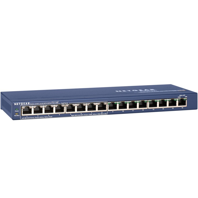 Netgear ProSafe 16-port 10/100 Switch with 8-port PoE (Used) | Shopee ...