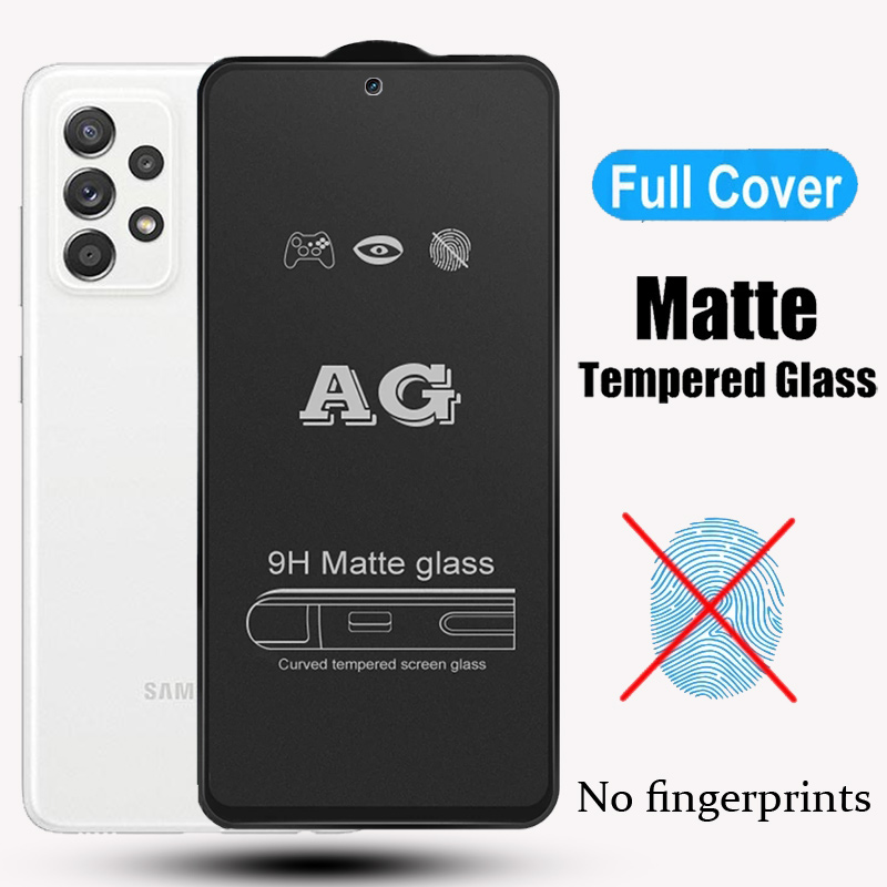 Anti Blue Light AG Matte Full Tempered Glass Samsung Galaxy A22 A03s ...