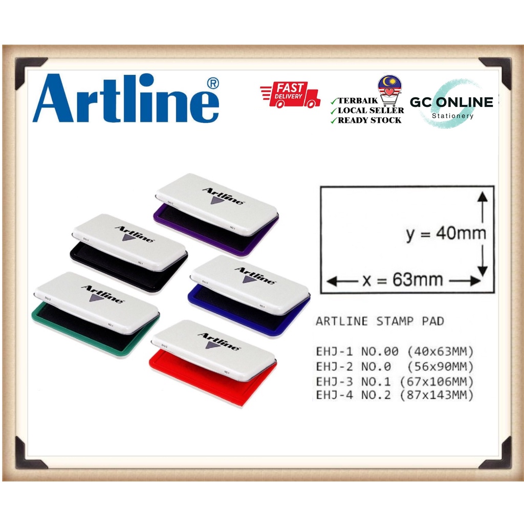Artline Stamp Pad No.00 / No.0 / No.1 / No.2 | Shopee Malaysia