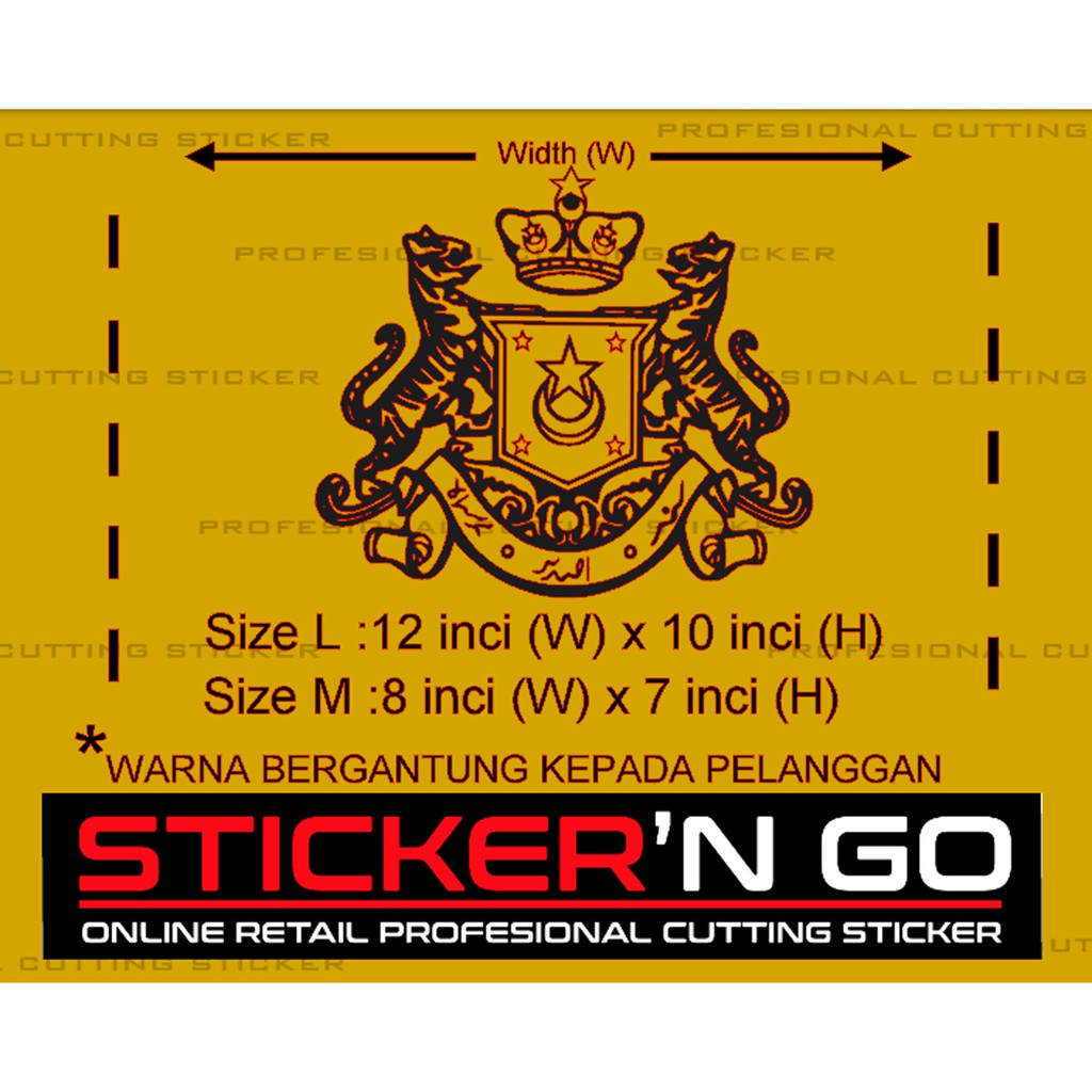 STICKER CUSTOM NEGERI JOHOR DESIGN | Shopee Malaysia
