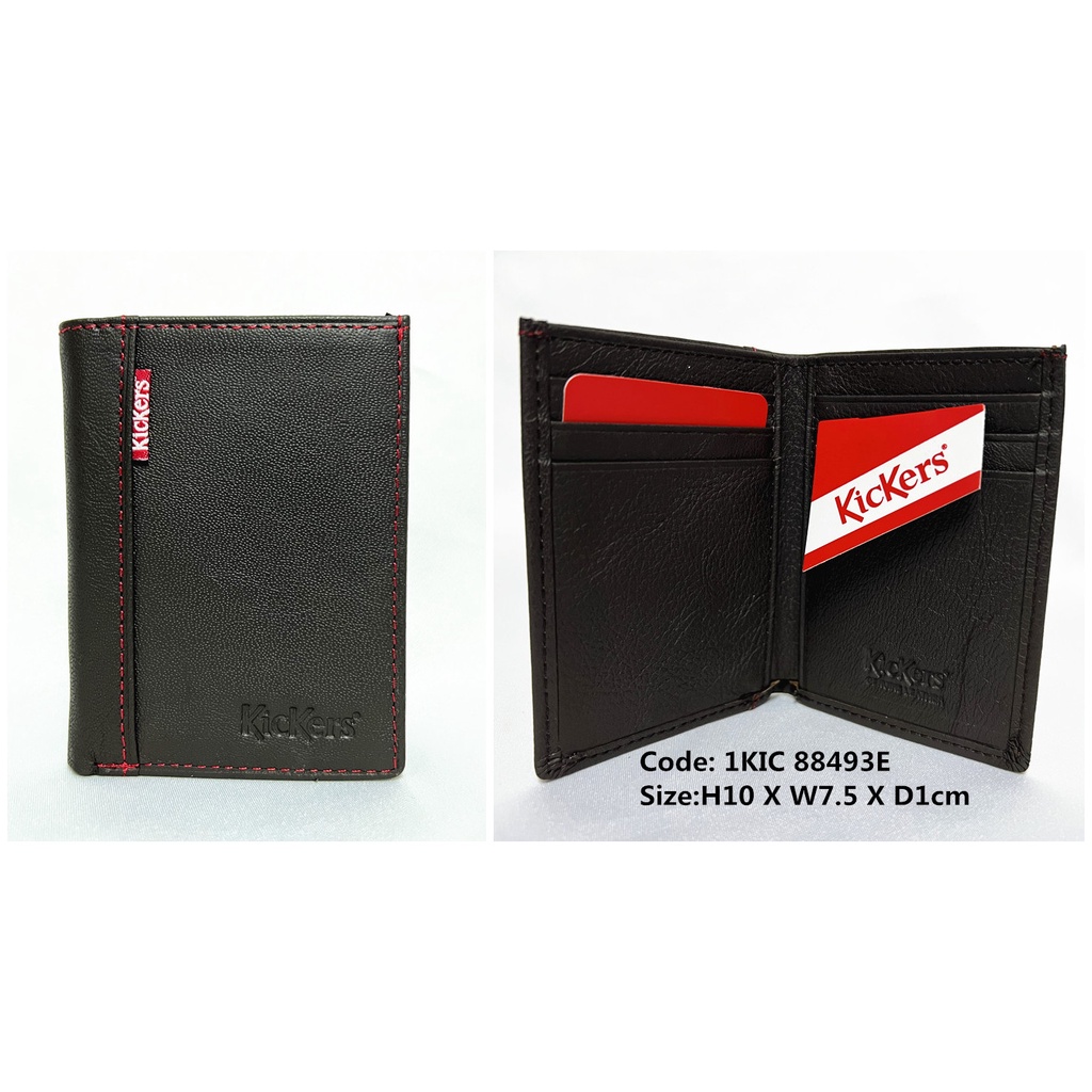 Kickers Card Holder Small Purse Mini Wallet Original Genuine Leather ...