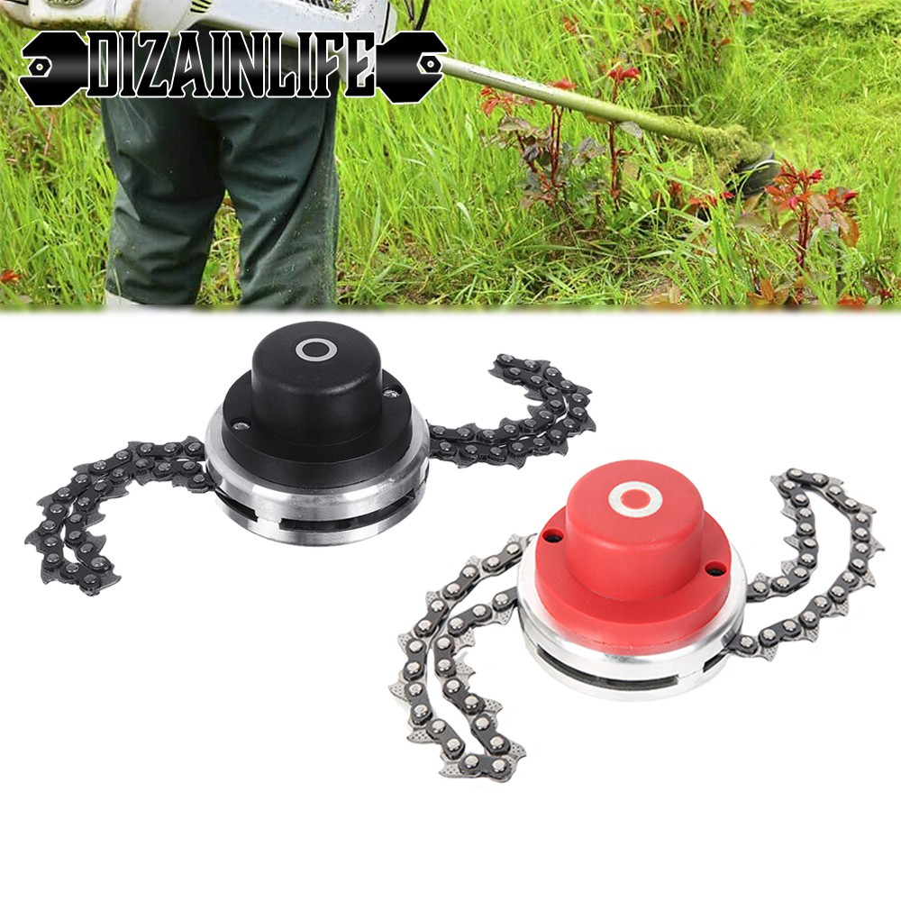 Heavy Duty Petrol Grass Trimmer Head Chain Brushcutter Lawn Mower ...