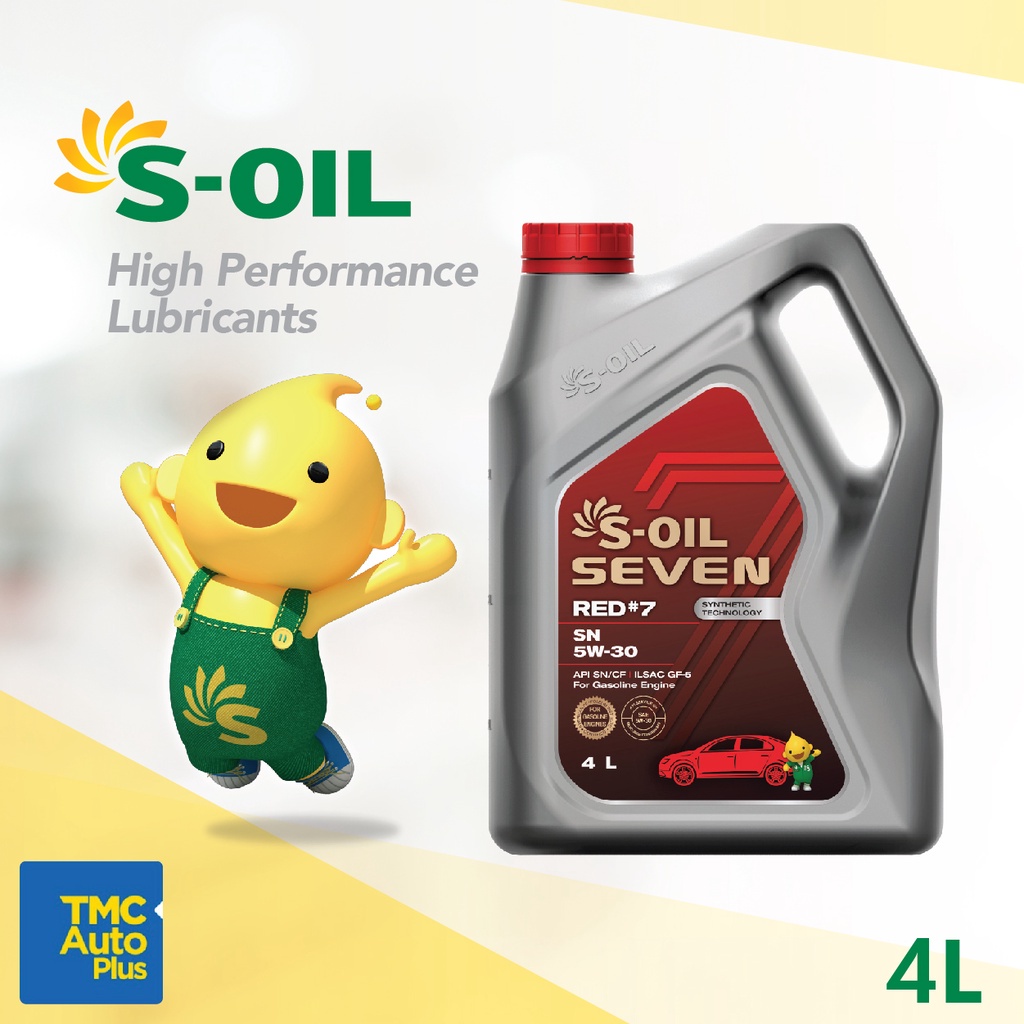 S-OIL 7 RED#7 SP 5W30 SEMI SYNTHETIC ENGINE OIL 4 LITER | Shopee Malaysia