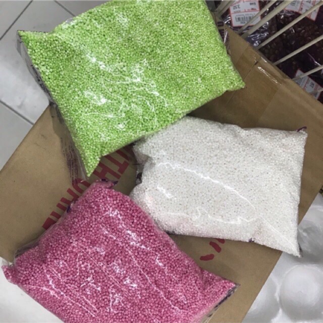 BIJI SAGU / SAGU PUTIH / SAGU COLOURFUL / BIJI SAGU MERAH HIJAU PUTIH ...