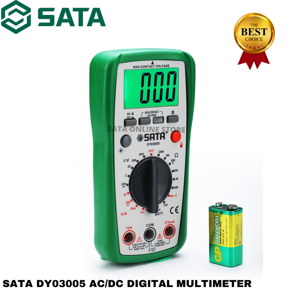 (ND) SATA DY03005 AC/DC DIGITAL MULTIMETER / AC DC VOLTAGE / AC DC ...