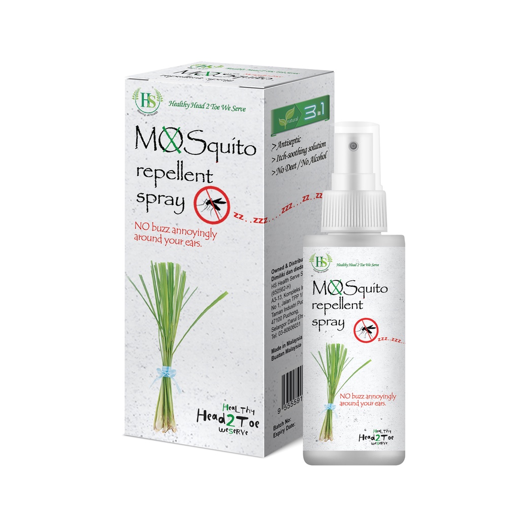 HS Mosquito Repellent Spray (Spray Penghalau Nyamuk) | Shopee Malaysia