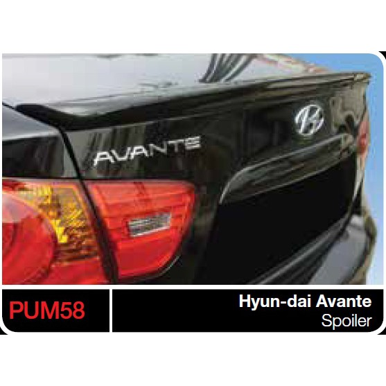Hyundai Avante rear boot trunk ducktail lip spoiler bodykit body kit ...
