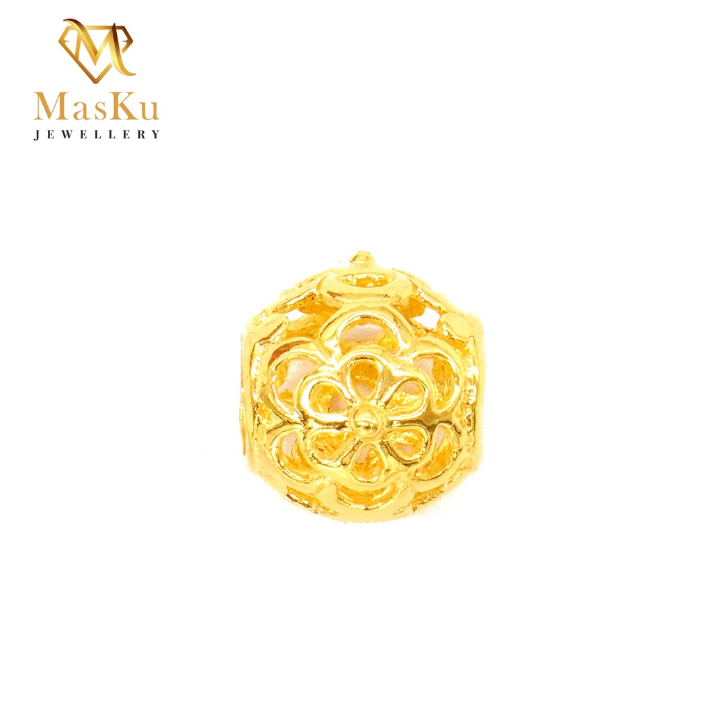 MasKu Jewellery 22K / 916 Charm Flower Ball MKJH180068 | Shopee Malaysia