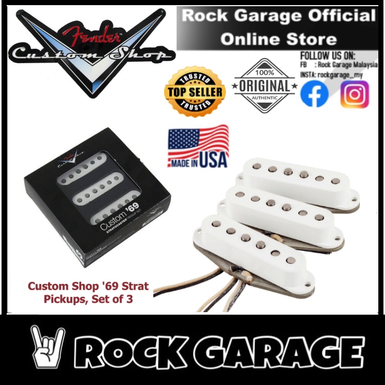 Fender Custom Shop '69 Strat Pickups, Set of 3 (Fender Custom Shop 1969 ...